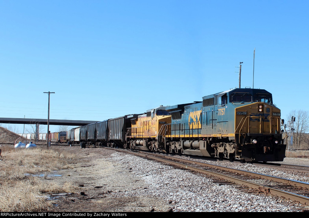 CSX 7757 UP 9478
